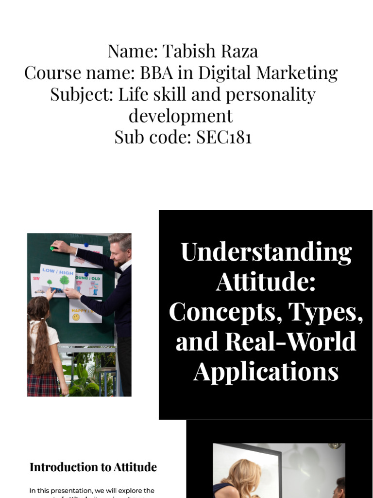 Understanding Attitude: Types & Impact | PDF