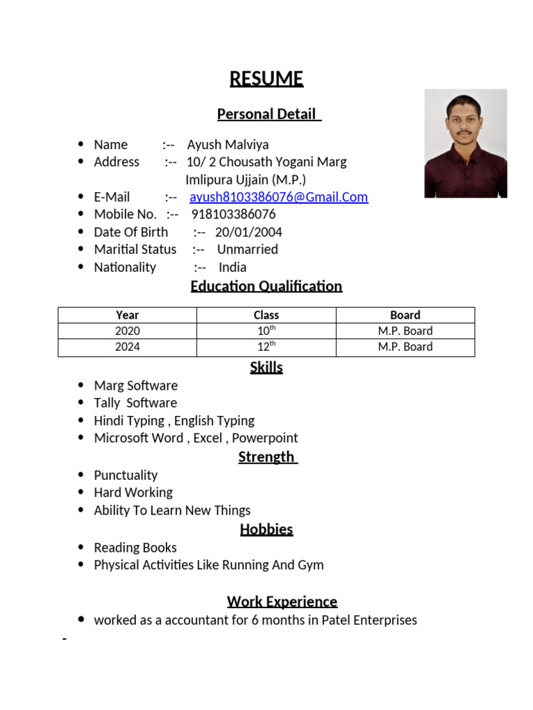 RESUME ayush... | PDF