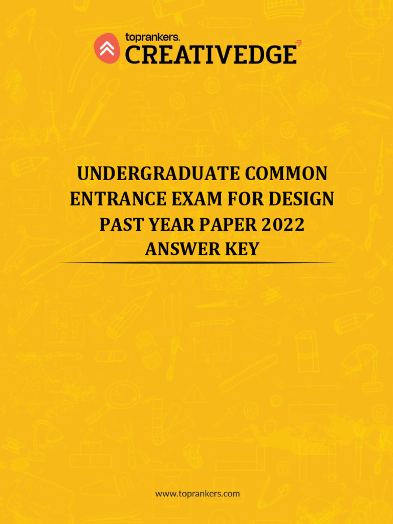 Uceed 2022 Pyp Questions Paper Answer Key 02807e16c7c89 | PDF