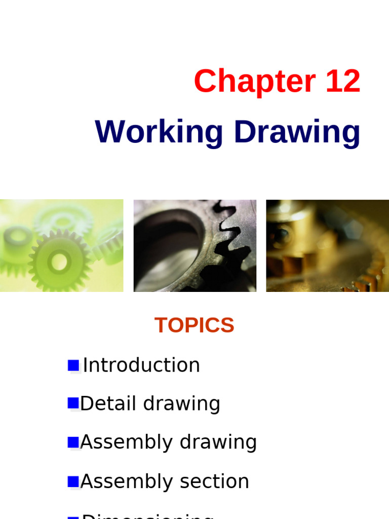 Chapter 12 Working Drawing | PDF | Drawing | Screw