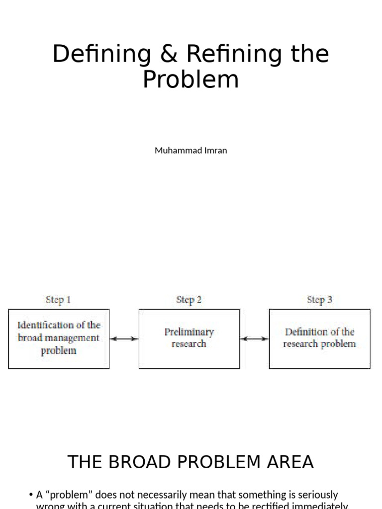 Lec 5 (Defining & Refining the Problem) | PDF | Causality | Cognition