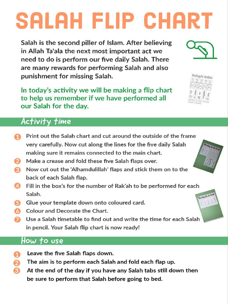 Salah Flip Chart Sheets | PDF