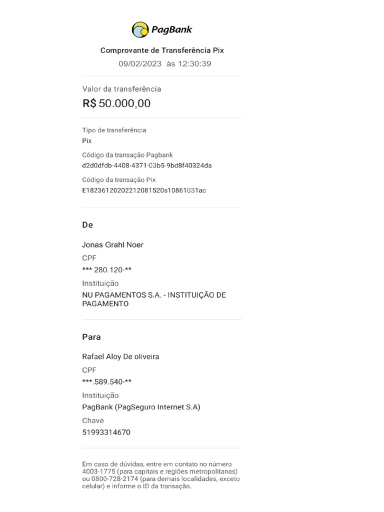 Comprovante Pix | PDF