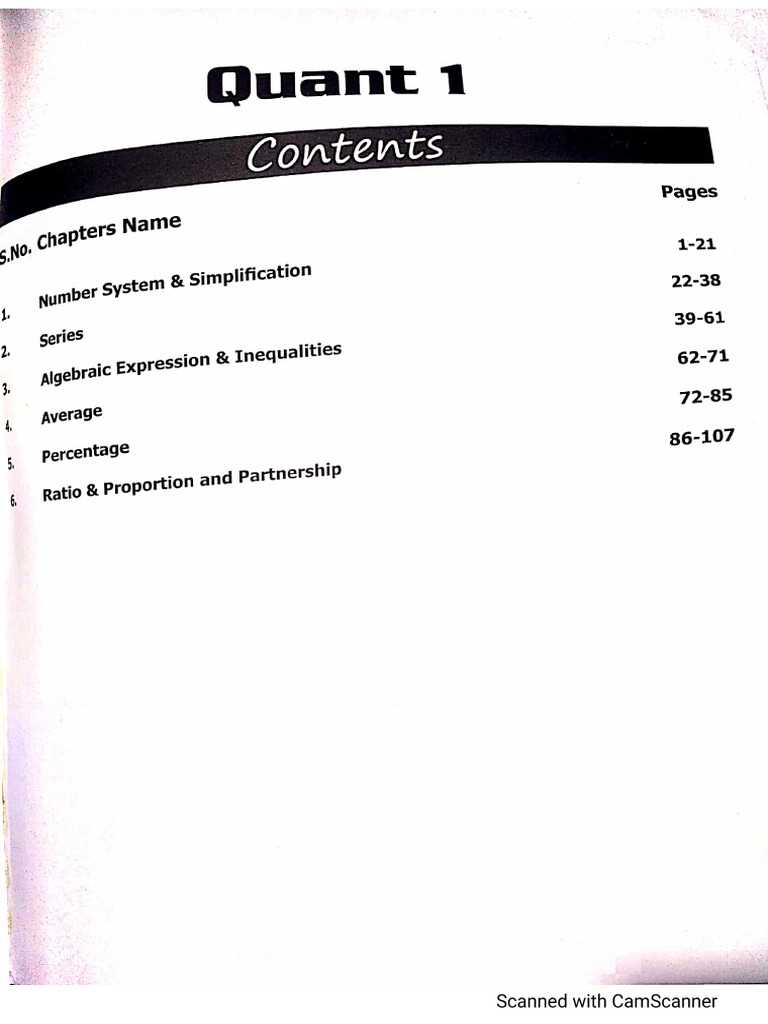 Quant 1 | PDF