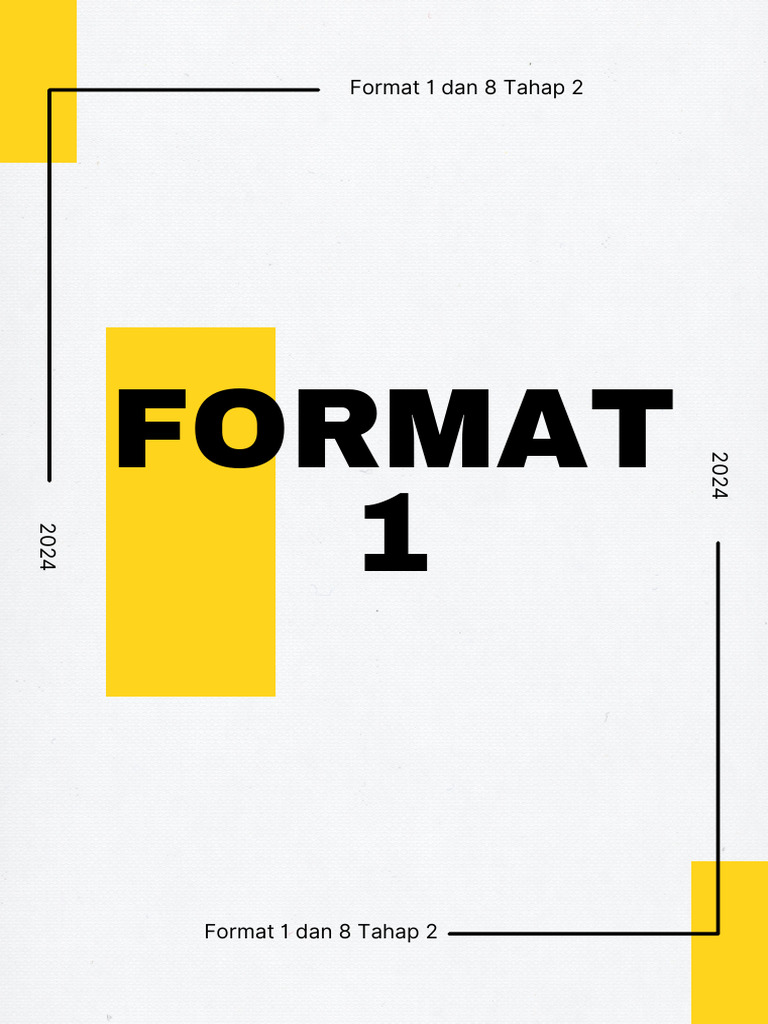 Yellow and Black Simple Portfolio Cover Page Document A4 Portrait | PDF