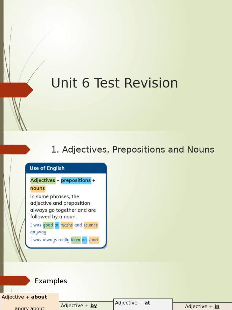 Unit 6 Test Revision Guide | PDF