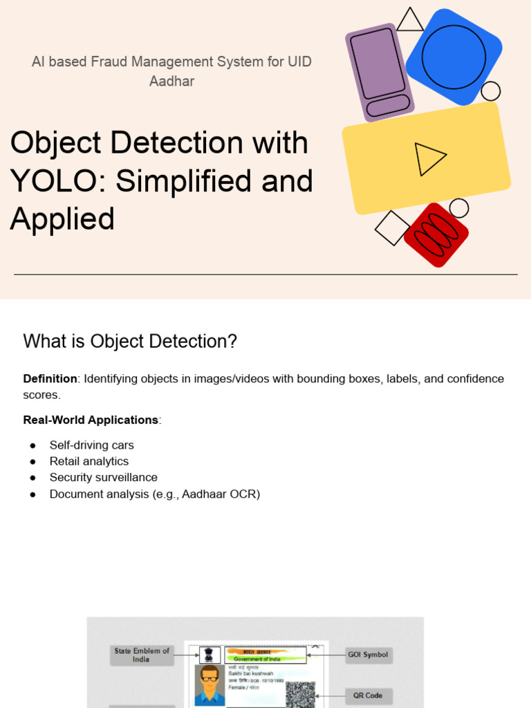 Object Detection With YOLO - Simplified and Applied | PDF | Optical ...