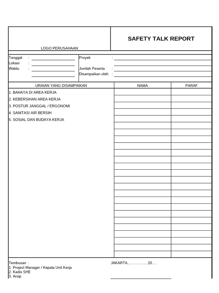 FORM Safety Talk | PDF