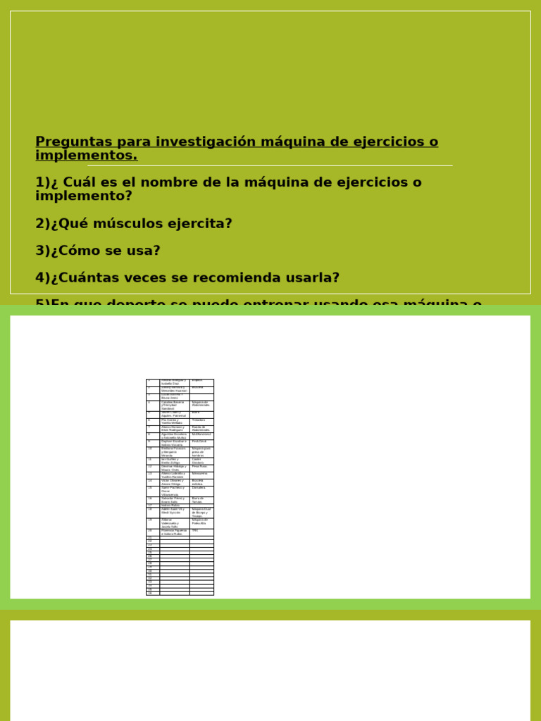 Implementos Deportivos | PDF