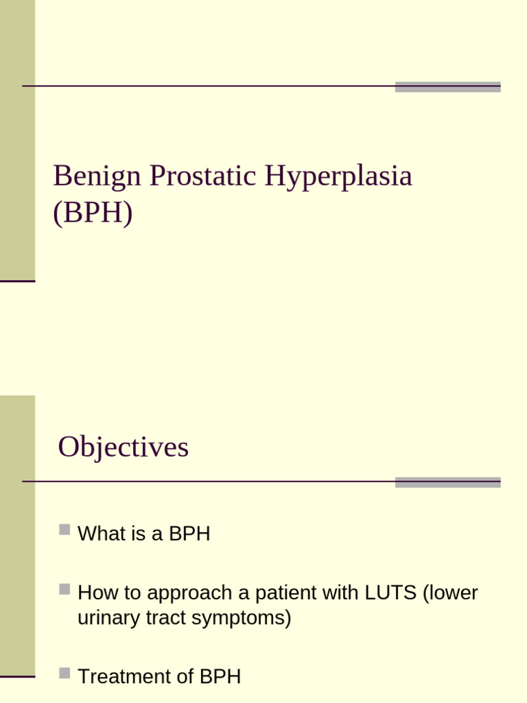 Bph | PDF | Prostate | Urination