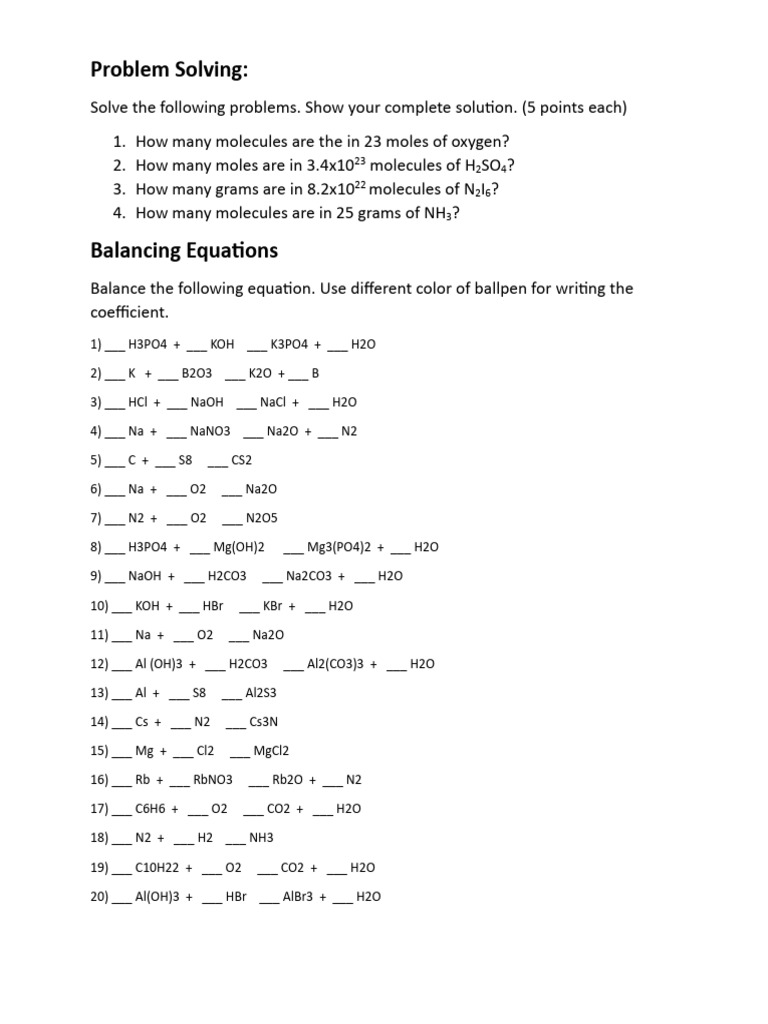 PS Modular Worksheets | PDF