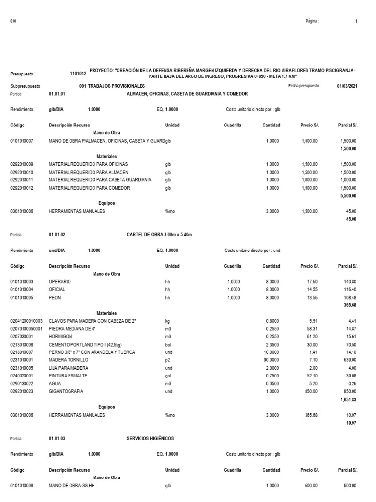 Apu Trabajo Provisional | PDF | Materiales de construcción