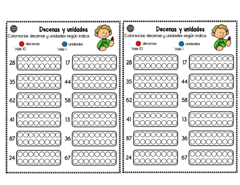 Decenas y unidades | PDF