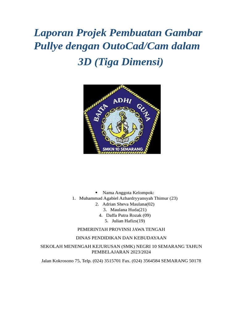 Tugas Laporan CAD Atau CAM | PDF