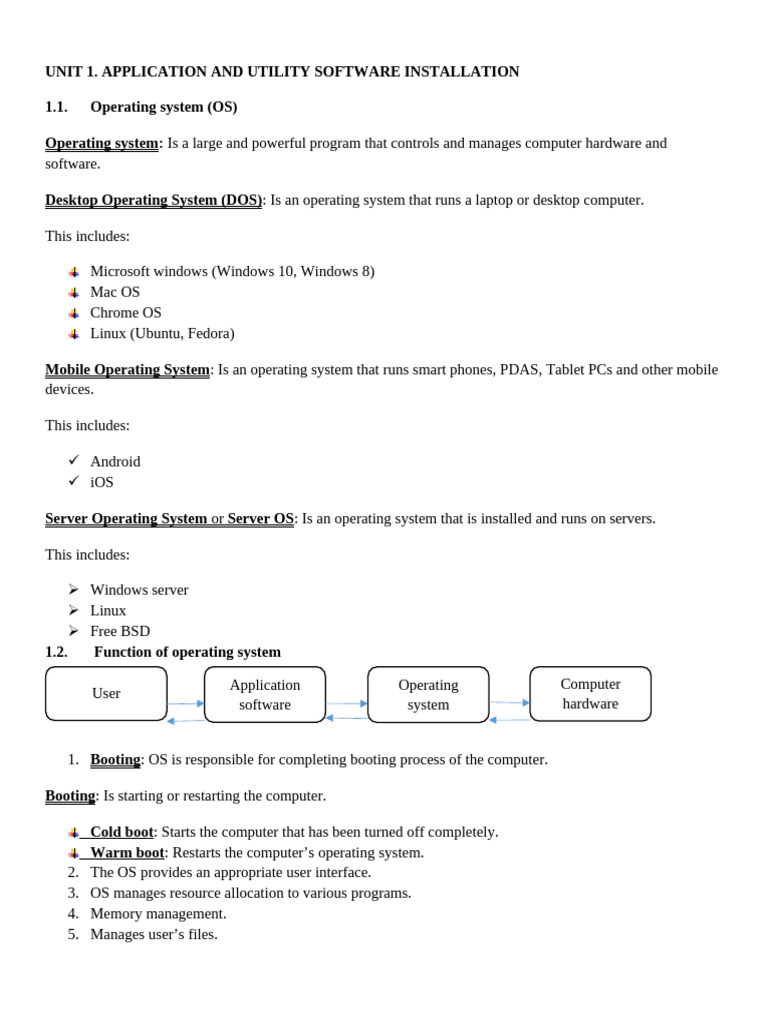ICT NOTES SENIOR 3 | PDF | Operating System | Chart