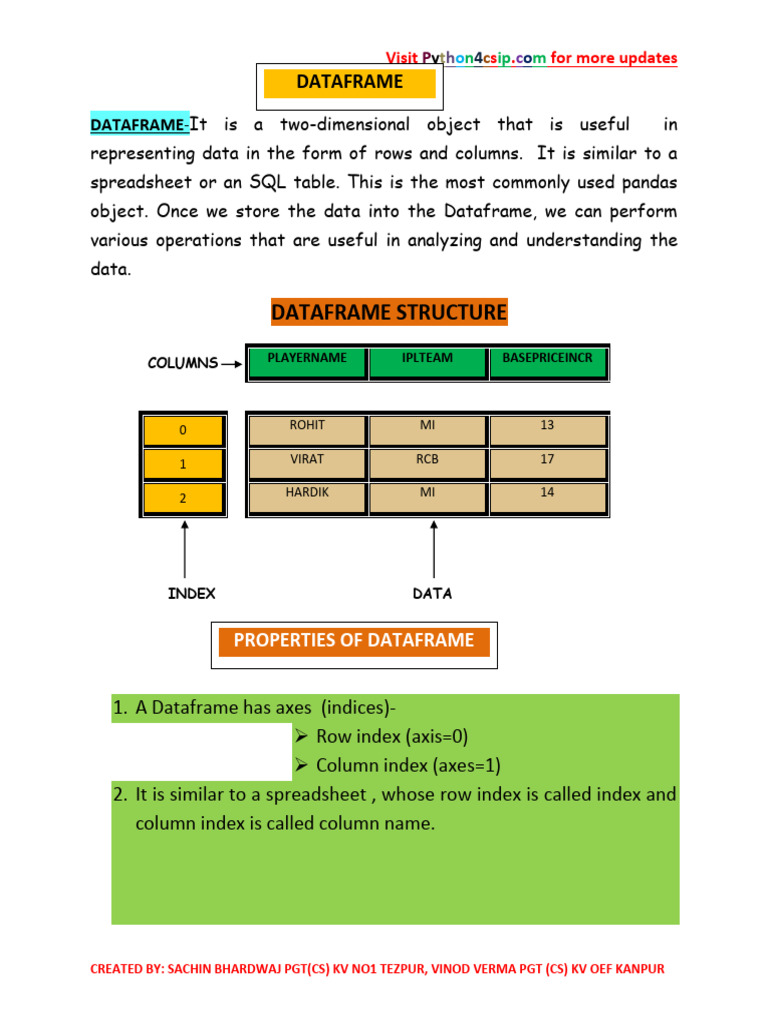 DATAFRAME (1) | PDF | Computer Data | Programming Paradigms