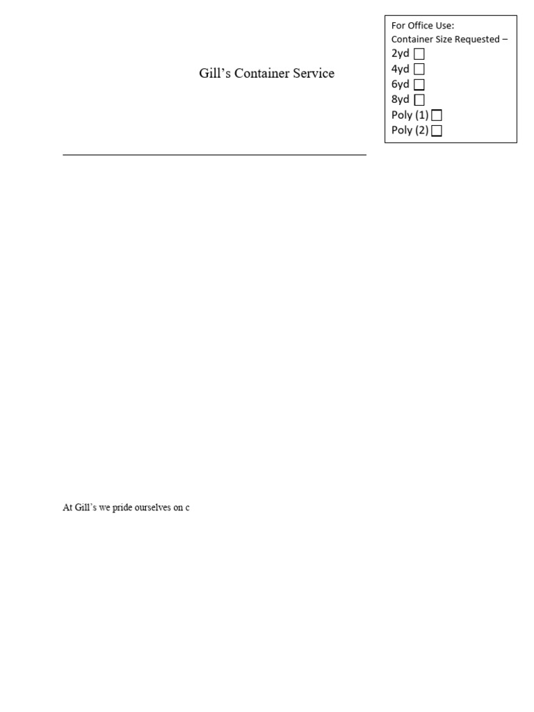 Sanitation Form - Fillable | PDF