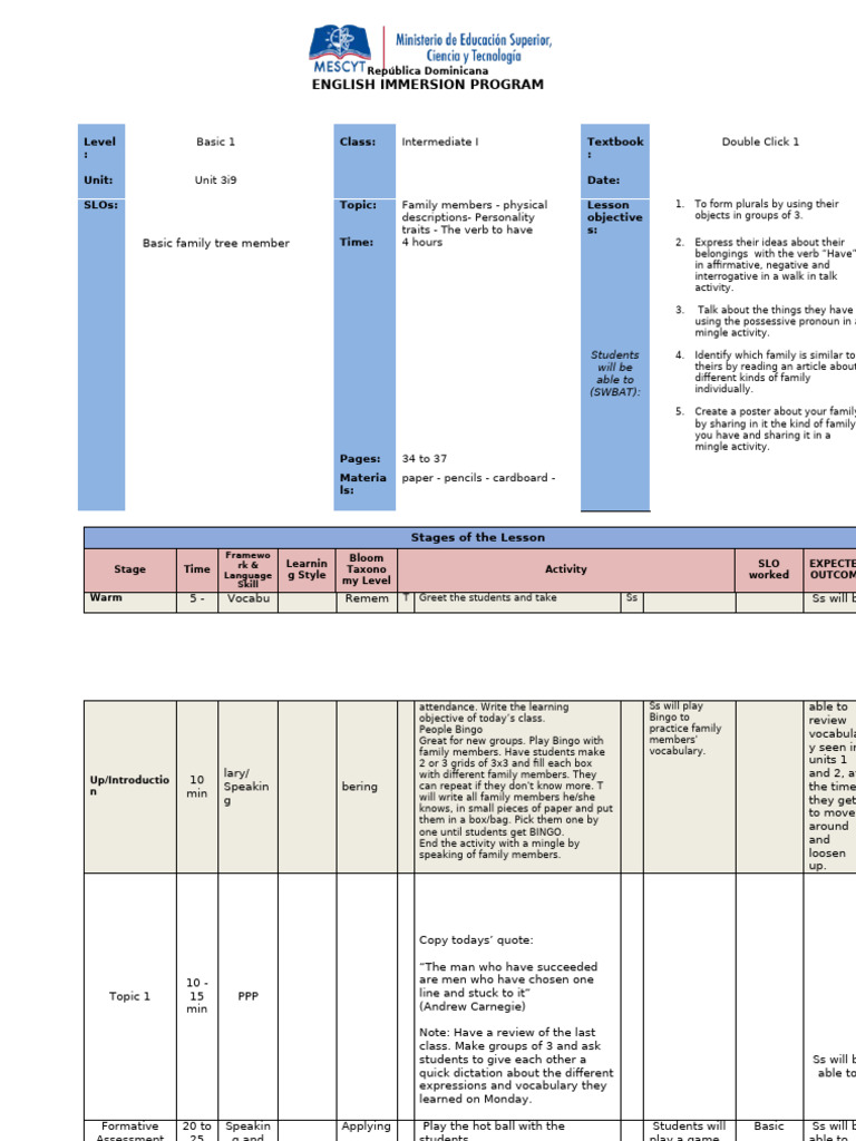 DC 1 - Lesson 3b | PDF | Question | Plural