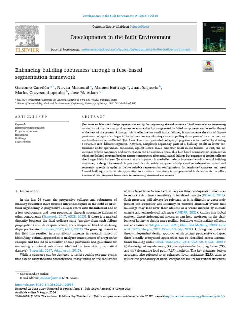 1 s2.0 S2666165924001960 Main | PDF | Image Segmentation | Beam (Structure)
