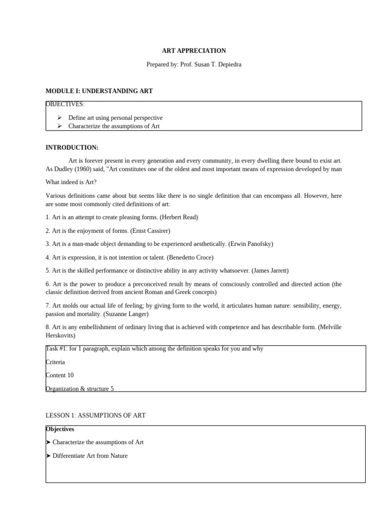 ART-APPRECIATION | PDF | The Arts | Paintings