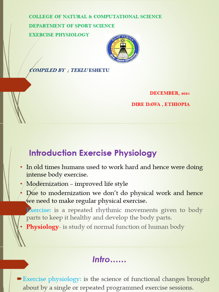 Understanding Exercise Physiology Basics | PDF | Physical Fitness ...