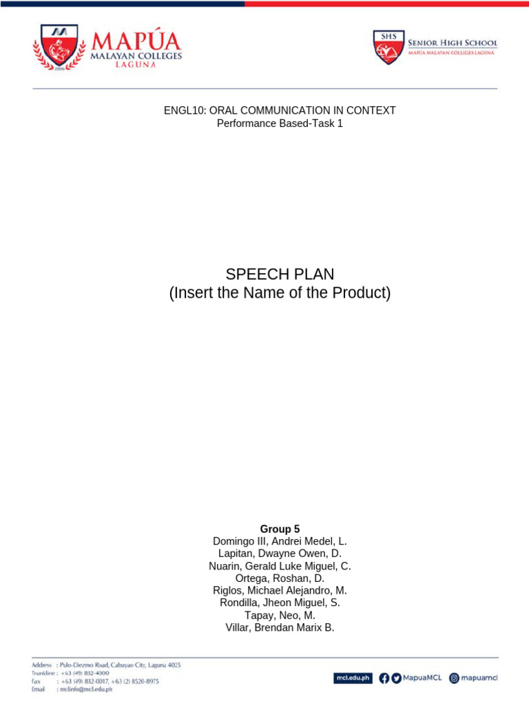 PBT1_SPEECH-PLAN_TEMPLATE | PDF