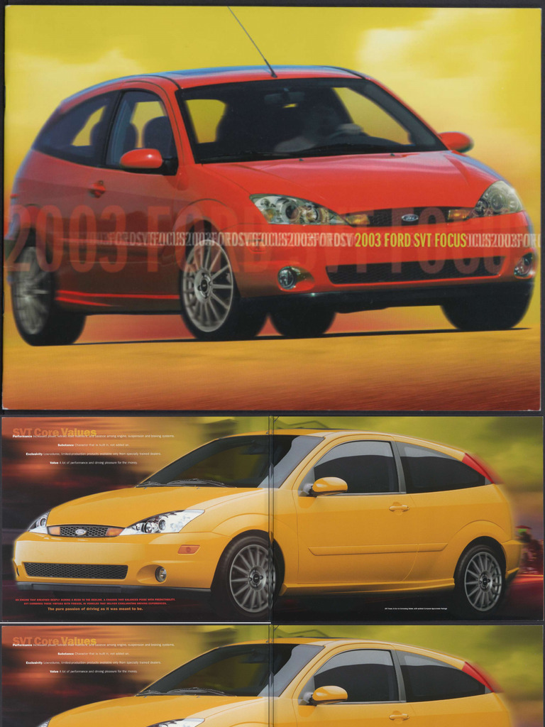 2003 Ford SVT Focus | PDF