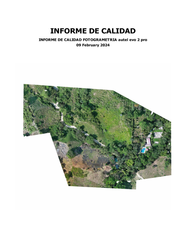 Informe de Calidad Agisoft | PDF | Imagen | Visión por computador