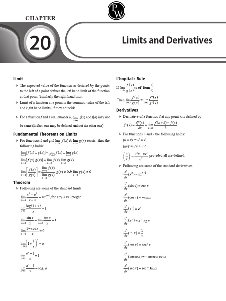 Understanding Limits and Derivatives | PDF | Mathematics | Analysis