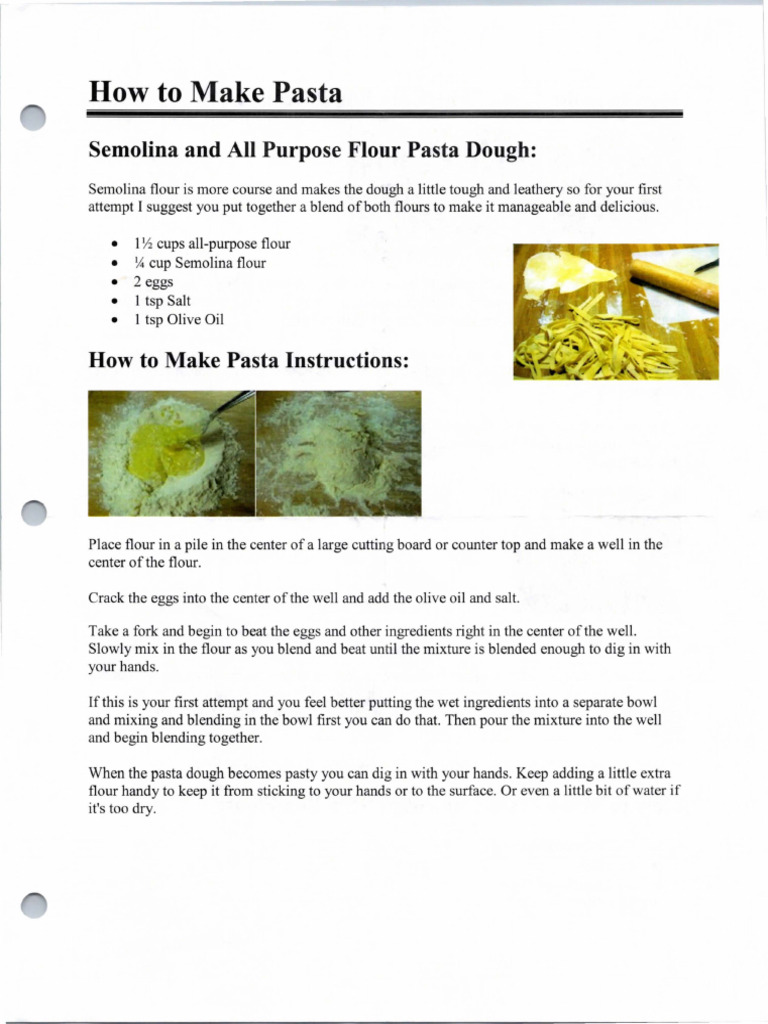 How to make pasta | PDF