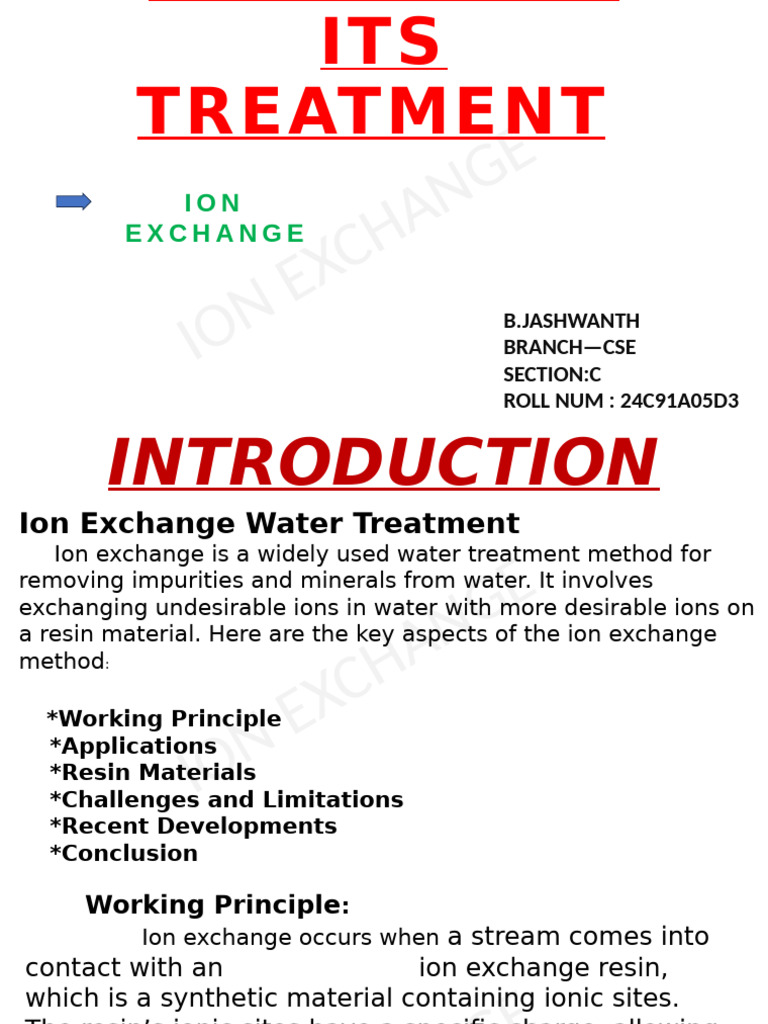Jashu PPT - Chemistry | PDF | Ion Exchange | Chemistry