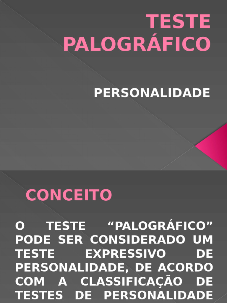 Teste Palográfico de Personalidade | PDF