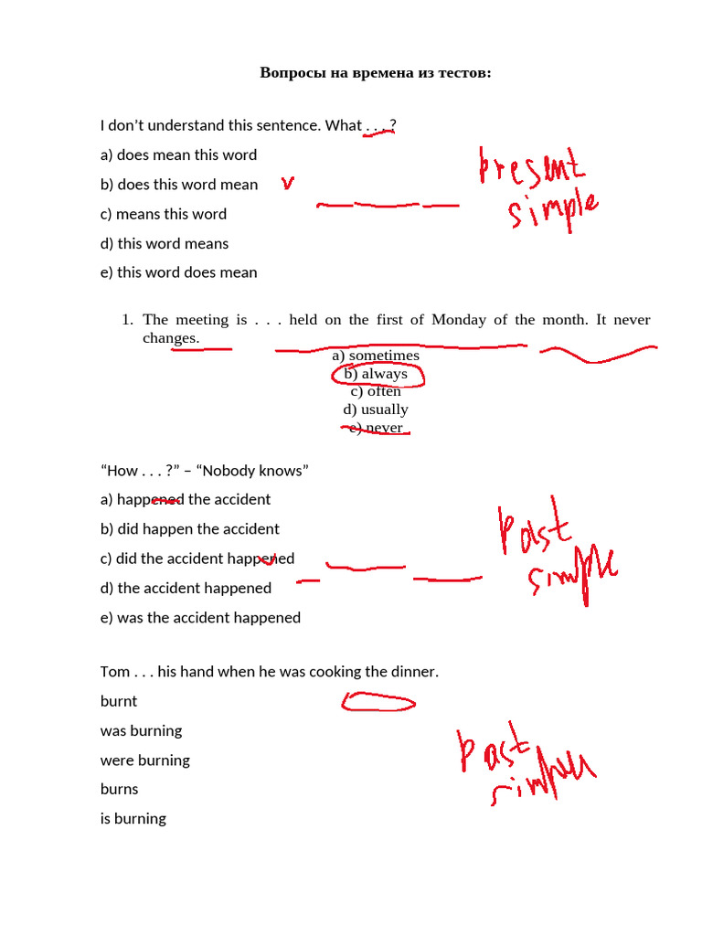 English Grammar Test Prep | PDF