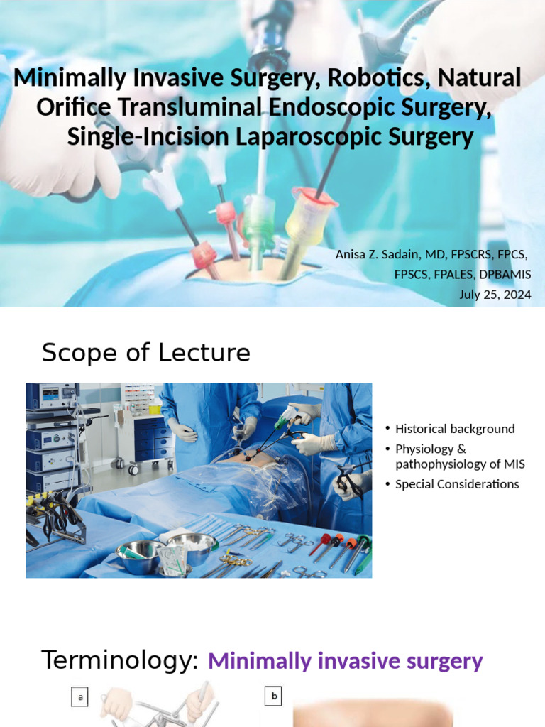 MIS- surgery ppt | PDF | Respiratory System | Vein