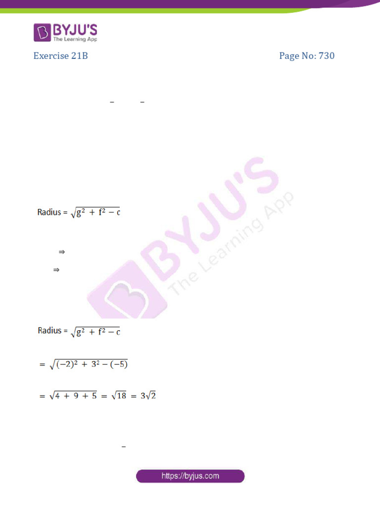 RS Aggarwal Class 11 Maths Circle Solutions | PDF | Circle | Euclidean ...