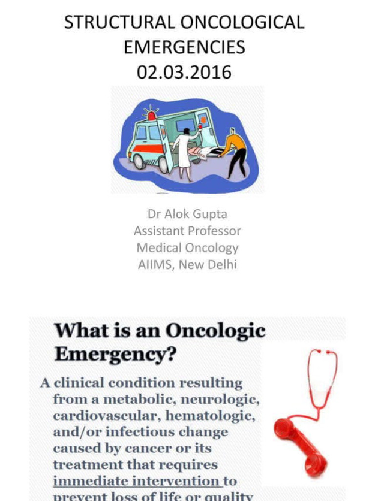 Oncological Emergencies 76636405 | PDF