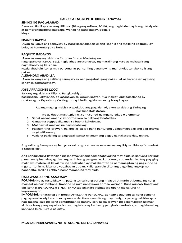 Grade 12 Filipino | PDF