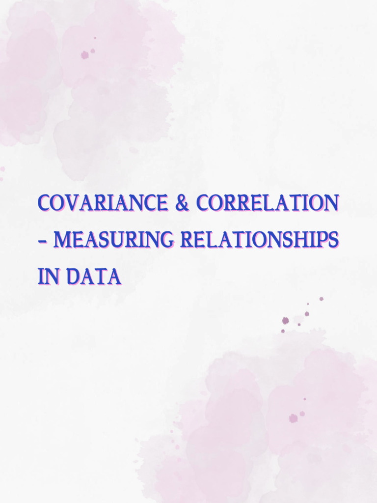 Covariance Correlation 1735640724 Pdf