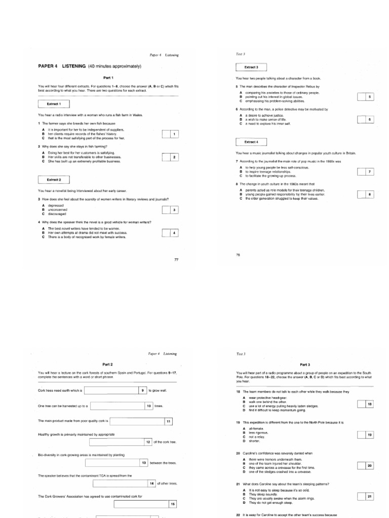 Listening CPE 3 | PDF