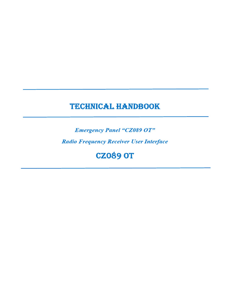 Radio Frequency Receiver User Manual - CZ089 | PDF | Parameter (Computer Programming) | Booting