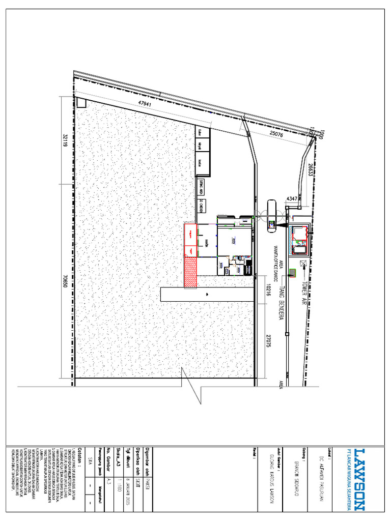DENAH SITE PLAN GUDANG BS | PDF