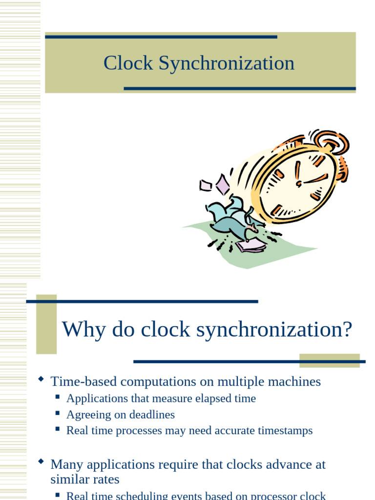 Clock Synchronization | PDF | Missile | Clock