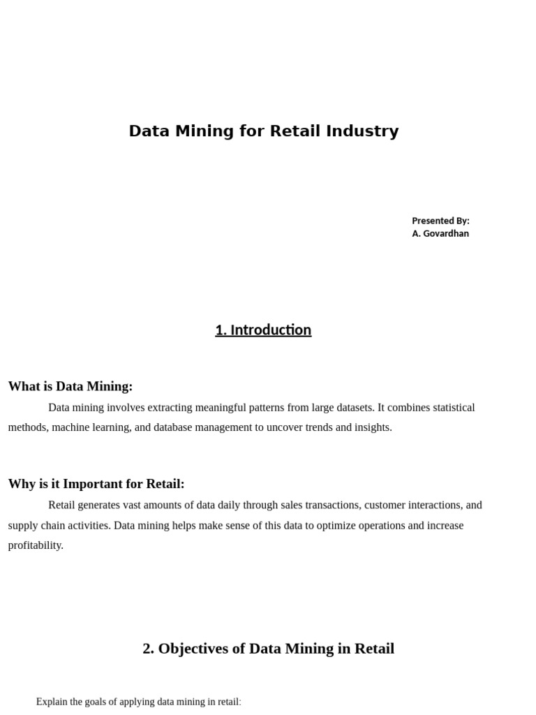 Data Mining | PDF | Retail | Data Mining