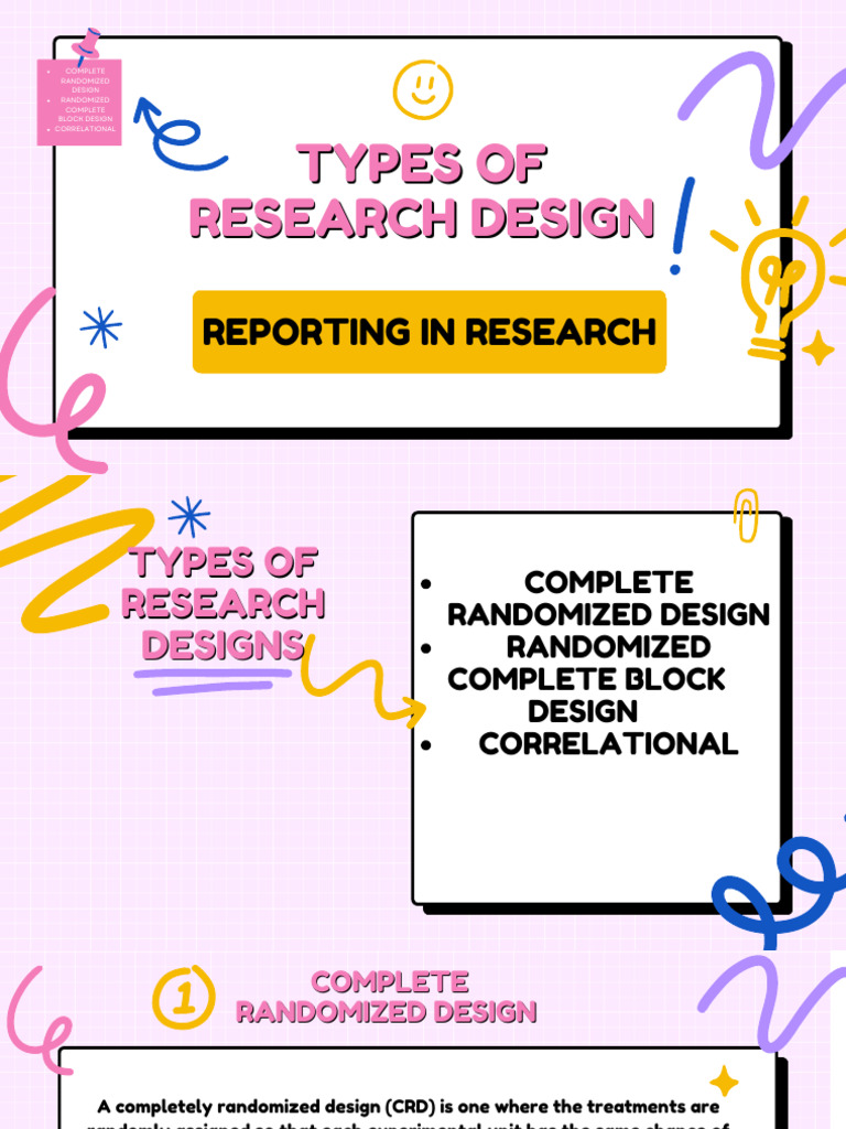 Research Designs: CRD, RCBD, Correlational | PDF | Experiment | Statistics