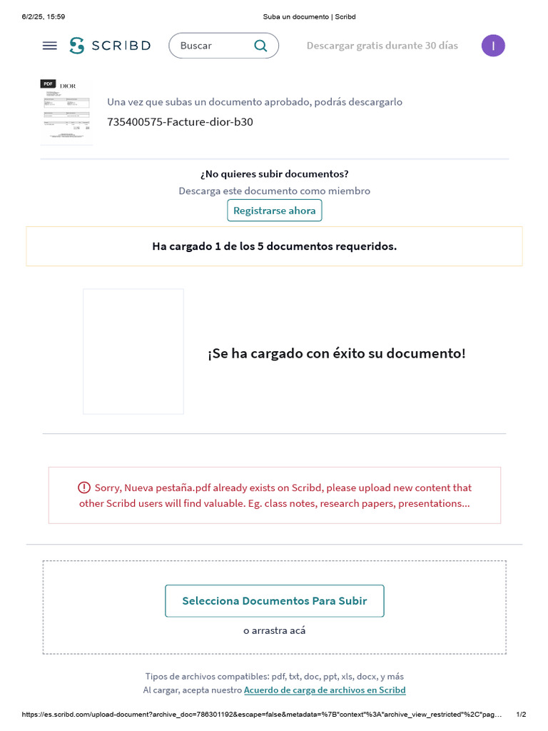 Suba Un Documento - Scribd | PDF | Scribd