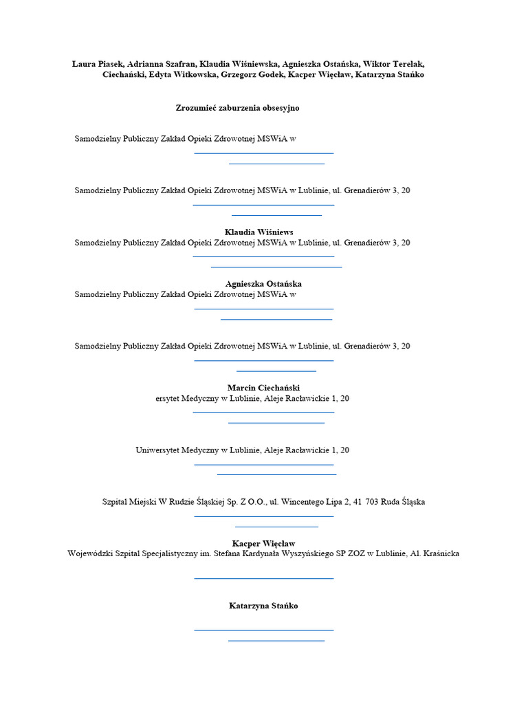 Understanding Obsessive-Compulsive Disorder | PDF