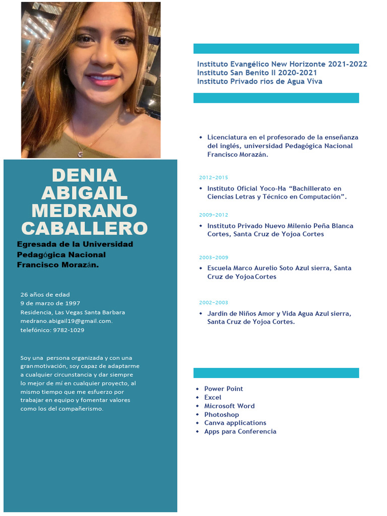 Medrano Denia Curriculum | PDF