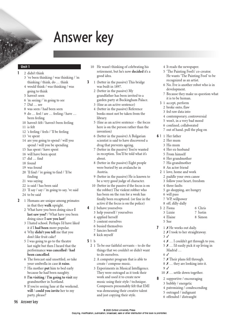 NHW 4e Adv WB Answer Key | PDF