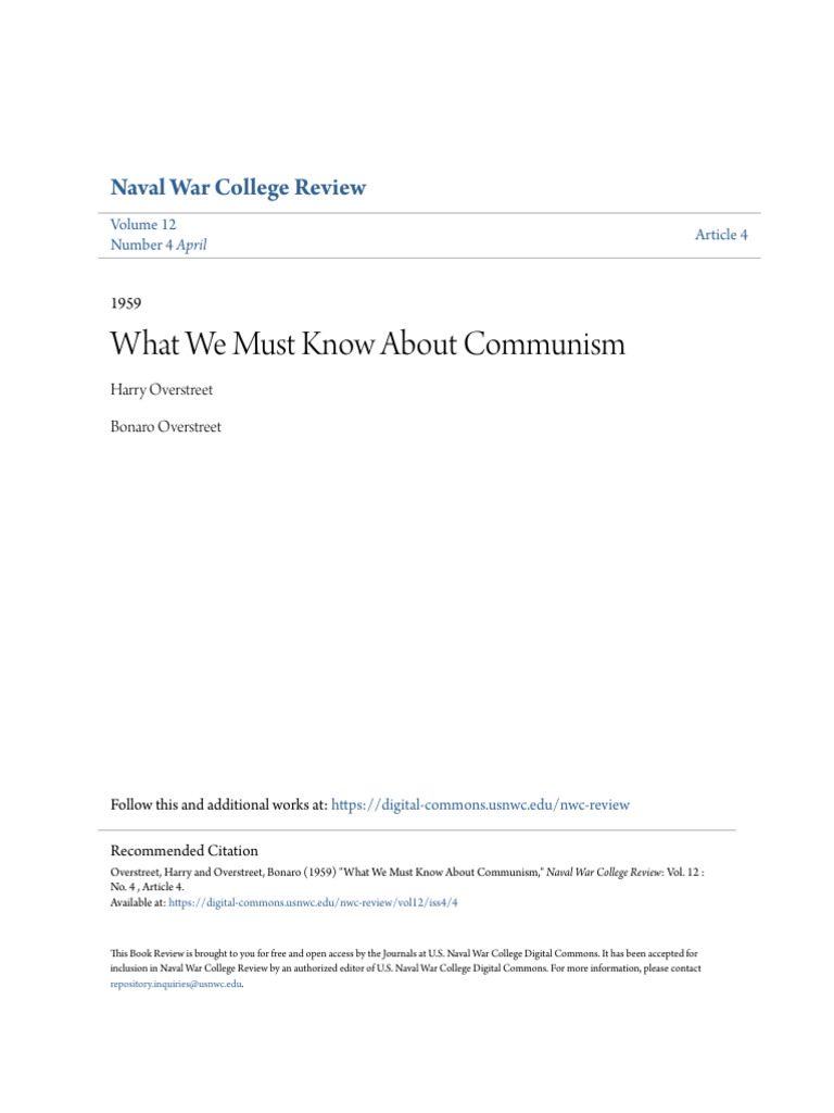 Understanding Communism: Key Insights | PDF