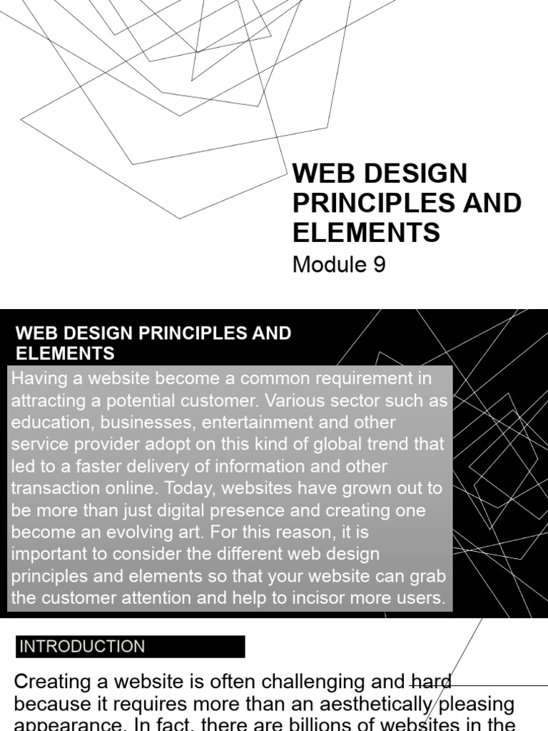 Web-design-principles-and-elements | PDF | Web Design | Websites
